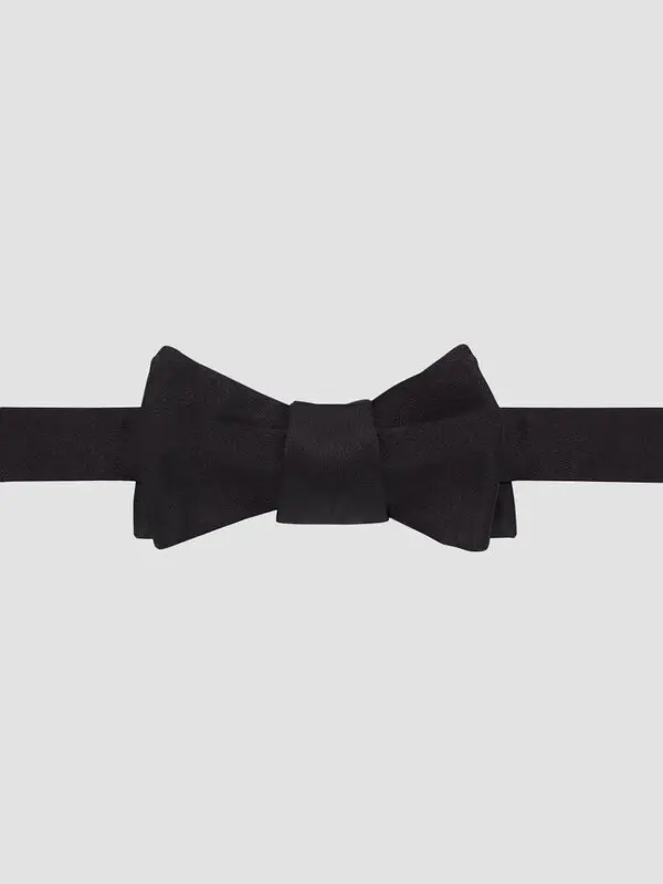 PAUL STUART Silk Bow Tie - Black