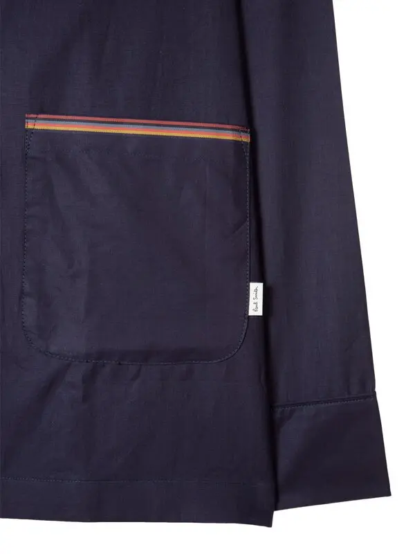 Paul Smith 2-piece Striped Trim Pajama Set