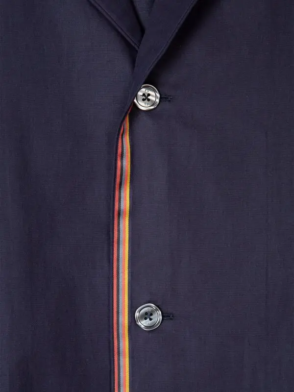 Paul Smith 2-piece Striped Trim Pajama Set