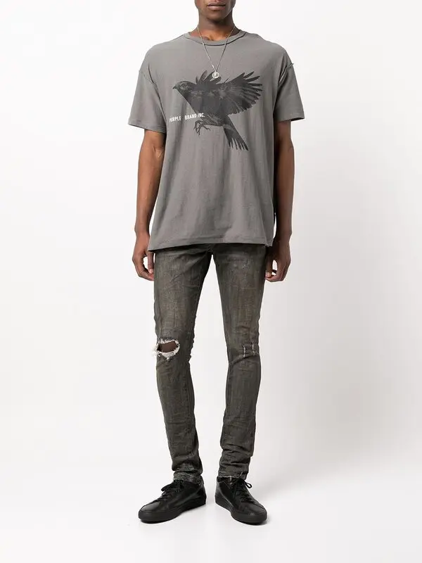 PURPLE BRAND P001 Ripped Skinny Jeans