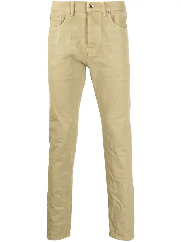 PURPLE BRAND P001 Leathered Skinny Jeans