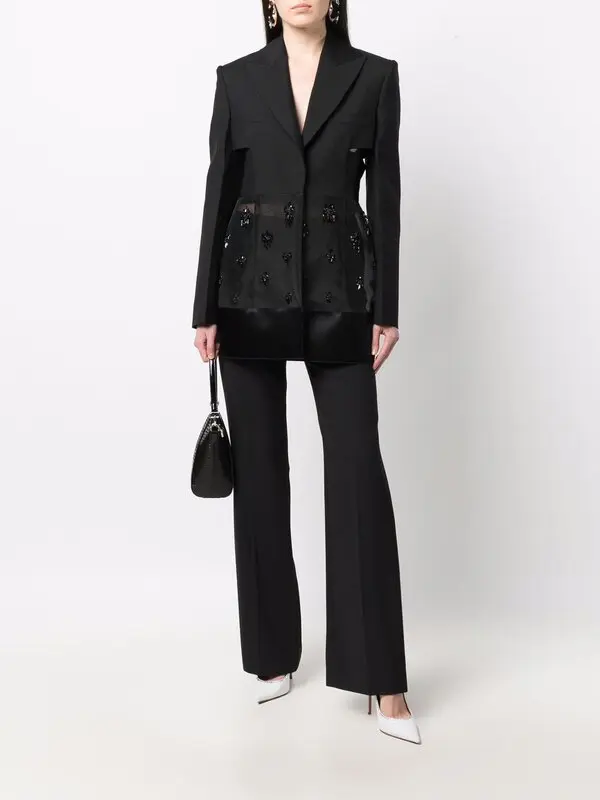 Givenchy Embellished-hem Tailored Blazer