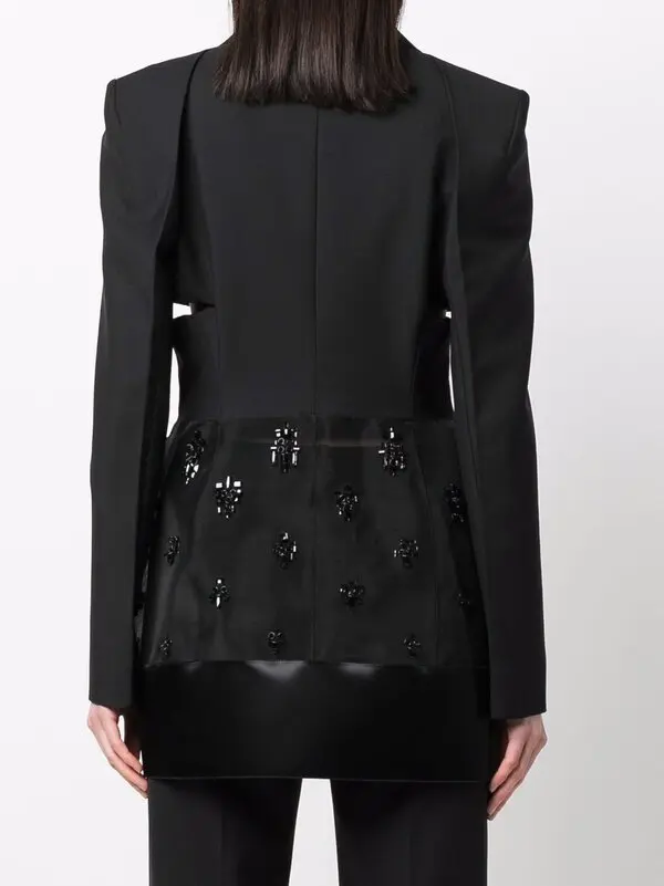 Givenchy Embellished-hem Tailored Blazer
