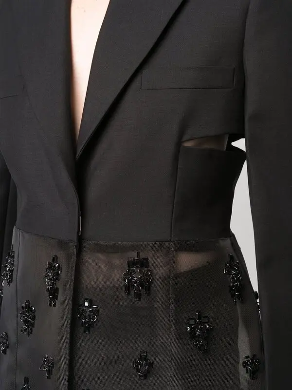 Givenchy Embellished-hem Tailored Blazer