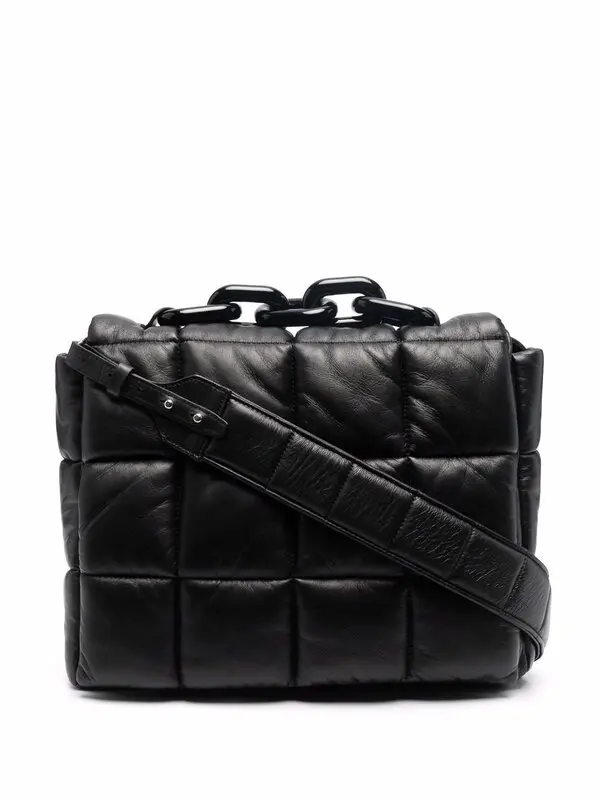 VIC MATIE Quilted Shoulder Bag - Black
