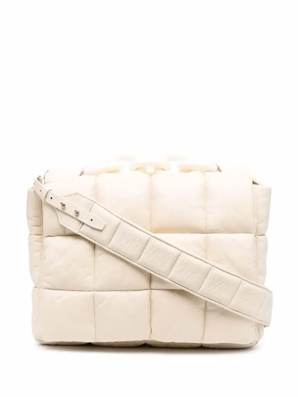 VIC MATIE Nappa Quilted Shoulder Bag - Neutrals
