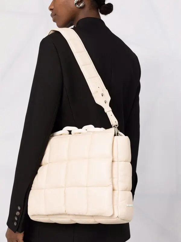 VIC MATIE Nappa Quilted Shoulder Bag