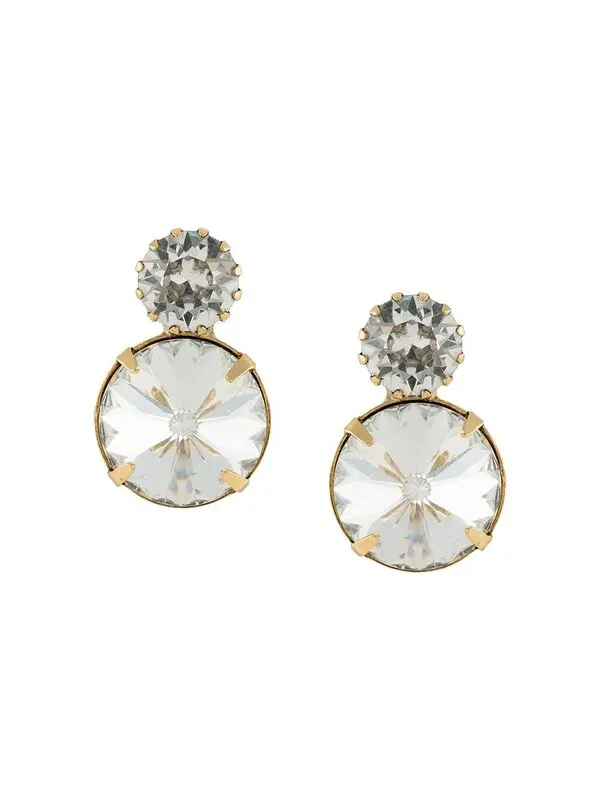 JENNIFER BEHR Myrla Crystal Earrings - Gold