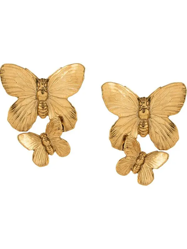 JENNIFER BEHR Peri Butterfly-motif Earrings - Gold