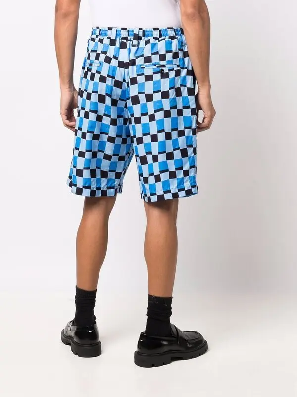 Marni Checked Knee-length Shorts
