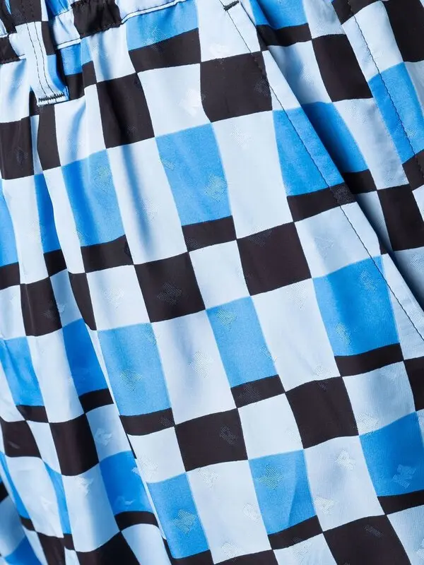 Marni Checked Knee-length Shorts