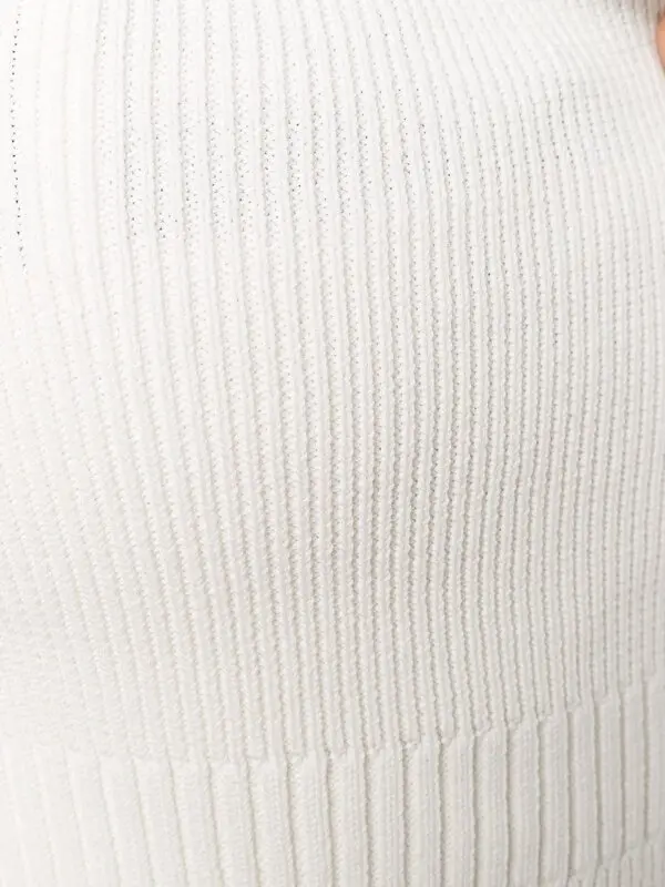 Sandro Ribbed Knit Cotton Top