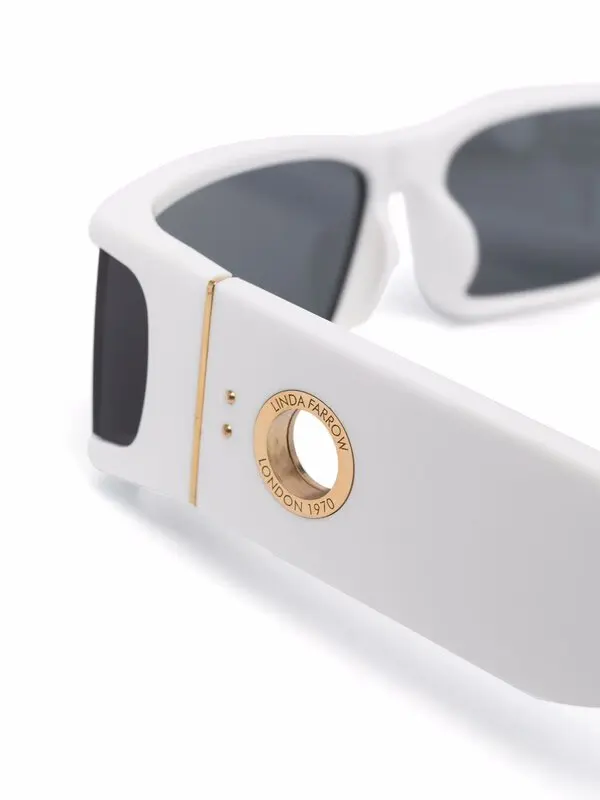 Linda Farrow Mya Rectangle-frame Sunglasses