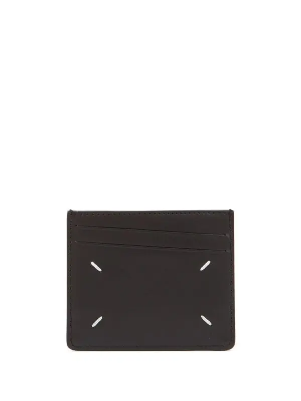 MAISON MARGIELA Four Stitches Leather Card Holder - Black