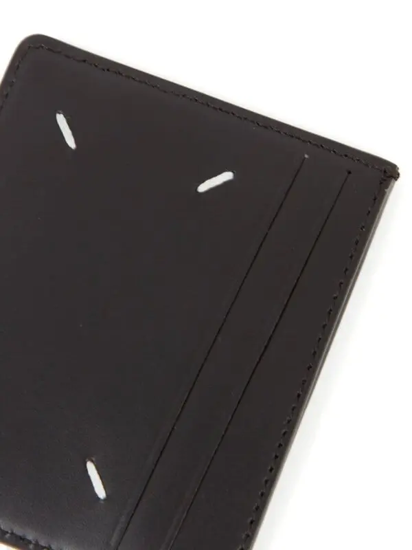 MAISON MARGIELA Four Stitches Leather Card Holder - Black