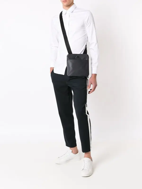 Armani Exchange Slim-cut Tailored Long-sleeve Shirt - White