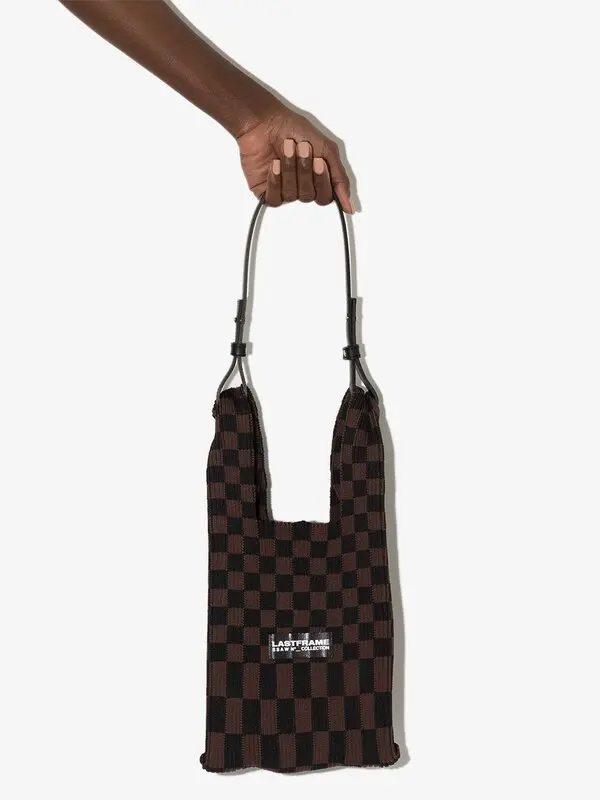 LASTFRAME Small Ichimatsu Market Tote Bag