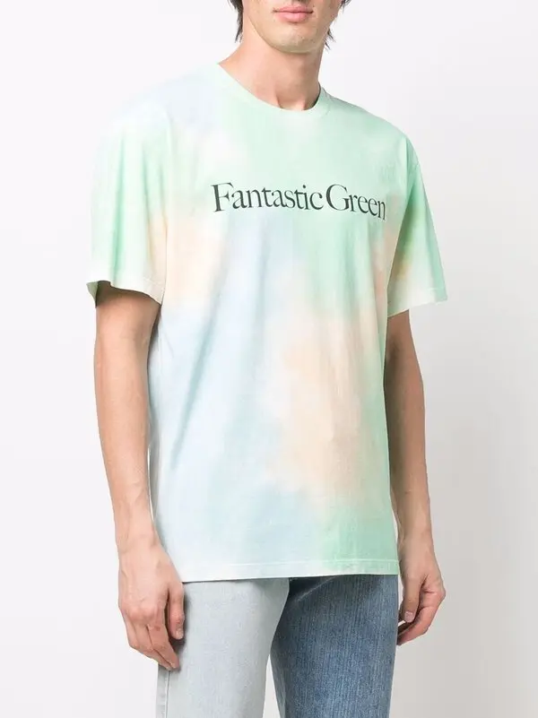 MSGM Fantastic Tie-dye T-shirt - Green