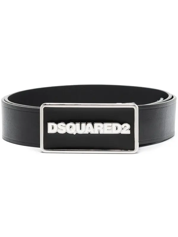 Dsquared2 Logo-buckle Leather Belt - Black