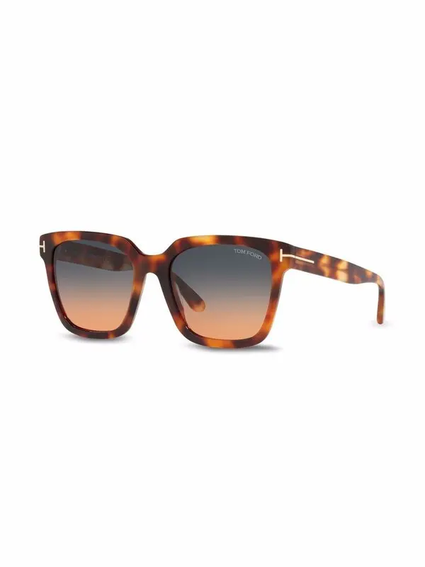 TOM FORD Tortoiseshell Square-frame Sunglasses