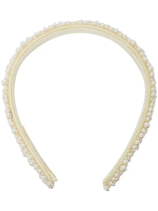 JENNIFER BEHR Bria -embellished Headband - White