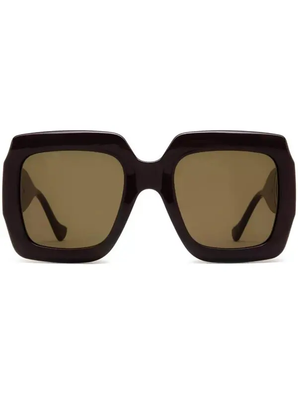 Gucci Gg Oversized Square-frame Sunglasses - Brown