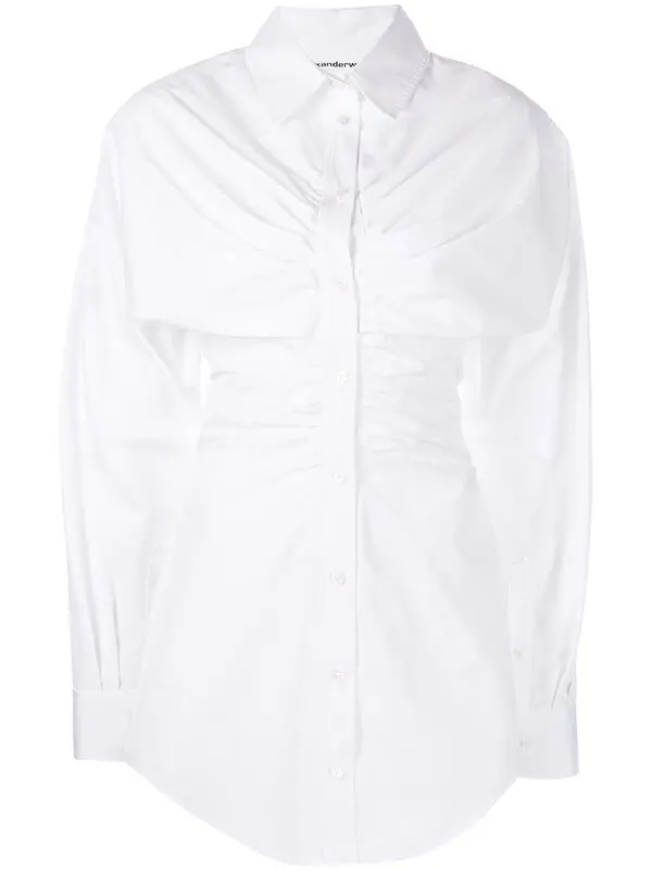 Alexander Wang Ruched Shirtdress
