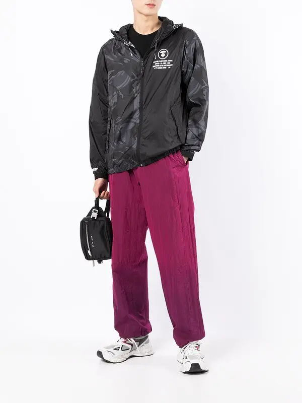 AAPE BY *A BATHING APE Camouflage-print Logo Windbreaker
