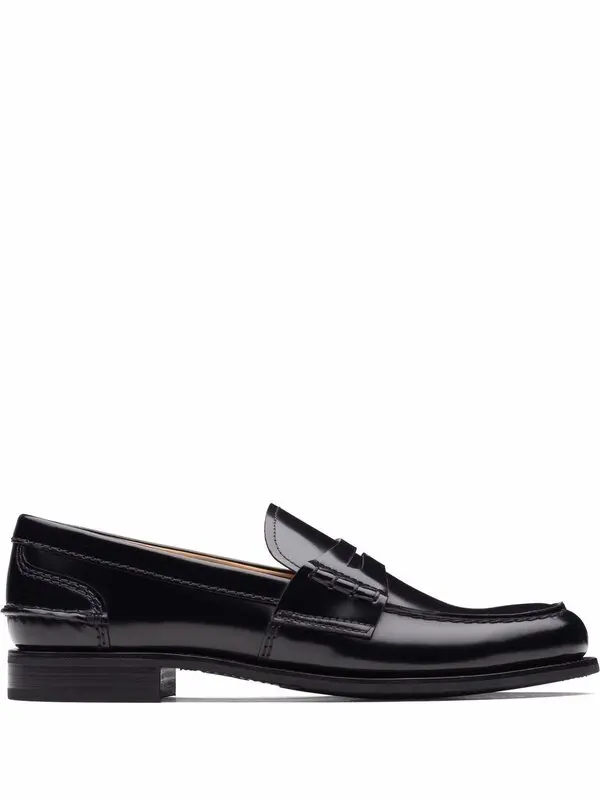 Church's Pembrey W Polished Fumé Loafers - Black