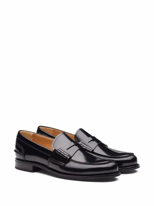 Church's Pembrey W Polished Fumé Loafers - Black