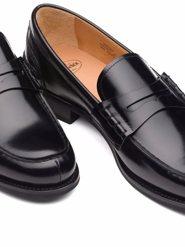 Church's Pembrey W Polished Fumé Loafers - Black