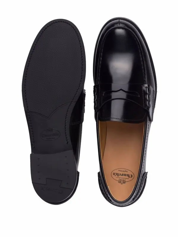 Church's Pembrey W Polished Fumé Loafers - Black