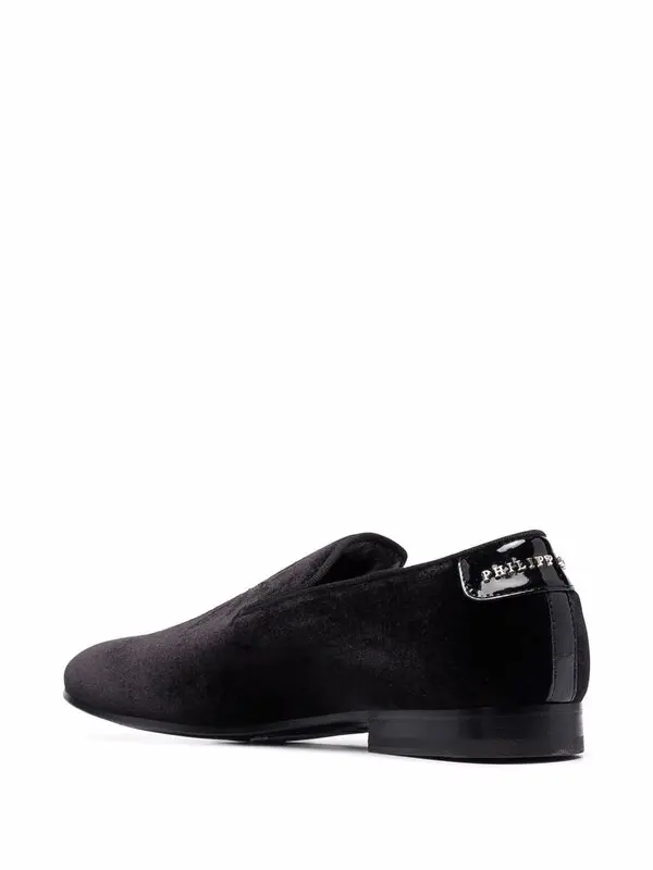 Philipp Plein Palm Embroidered Loafers