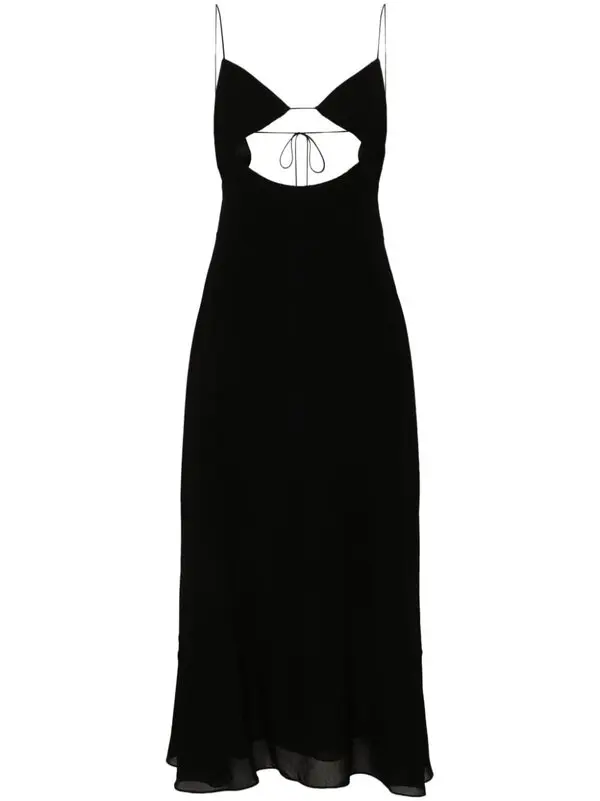 Saint Laurent Cut-out Midi Dress