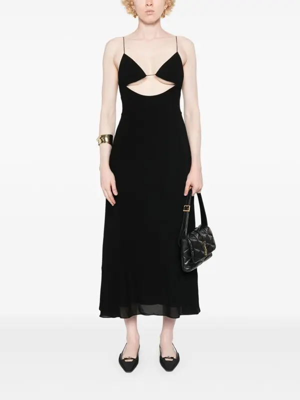 Saint Laurent Cut-out Midi Dress