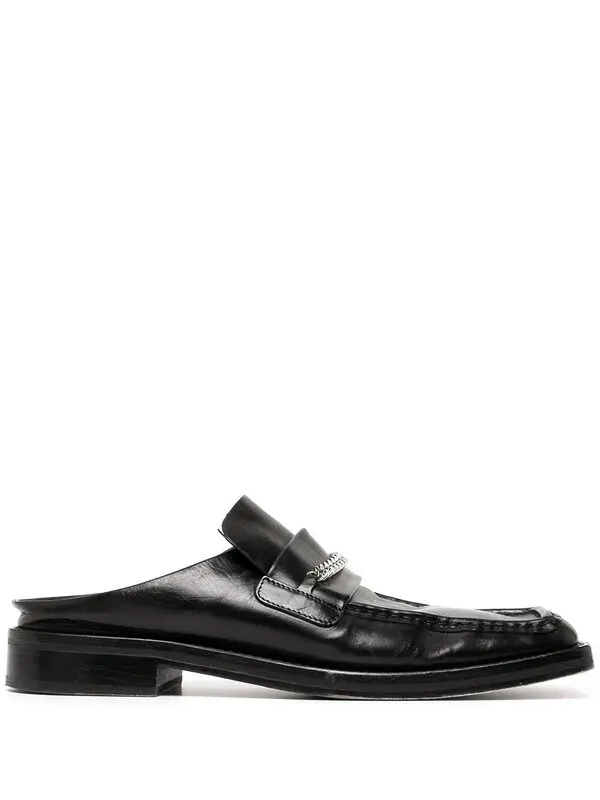 Martine Rose Chain-embellished Loafers - Black