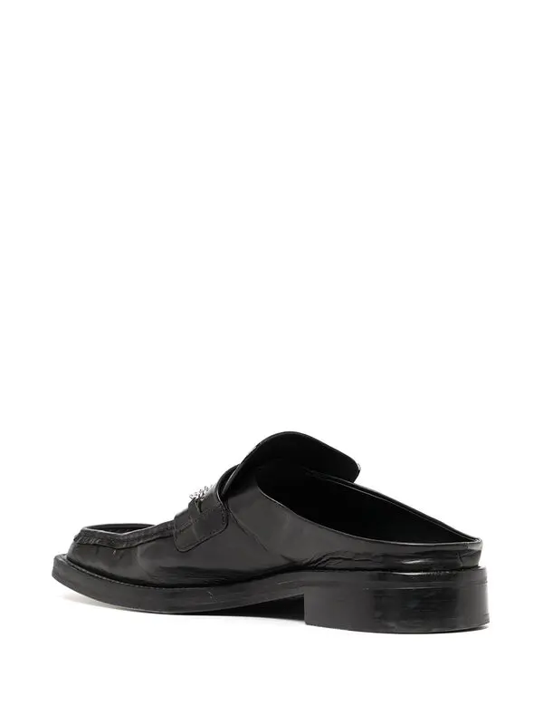 Martine Rose Chain-embellished Loafers - Black