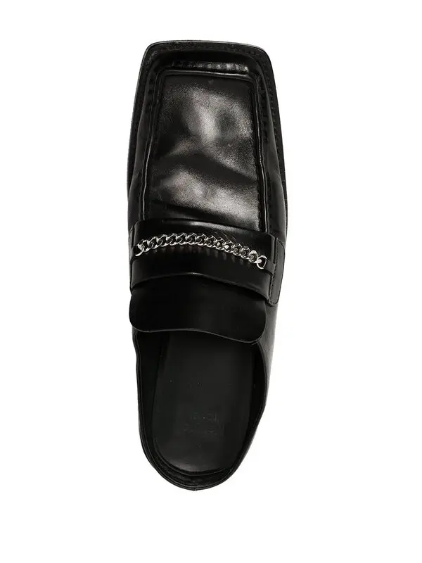 Martine Rose Chain-embellished Loafers - Black