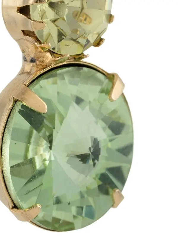 JENNIFER BEHR Myrla Crystal Earrings - Green