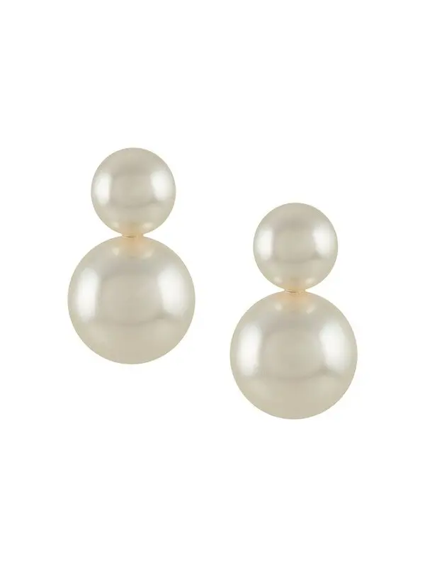 JENNIFER BEHR Iris Pearl Earrings - White