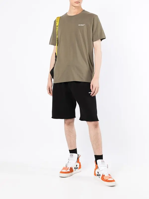 Off-White Diag-print Track Shorts - Black