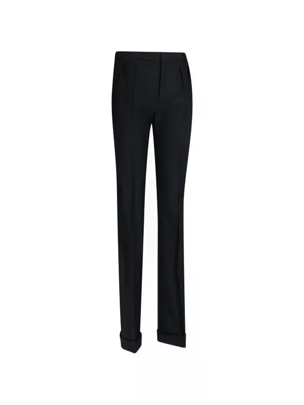 Saint Laurent Tailored Straight Trousers - Black