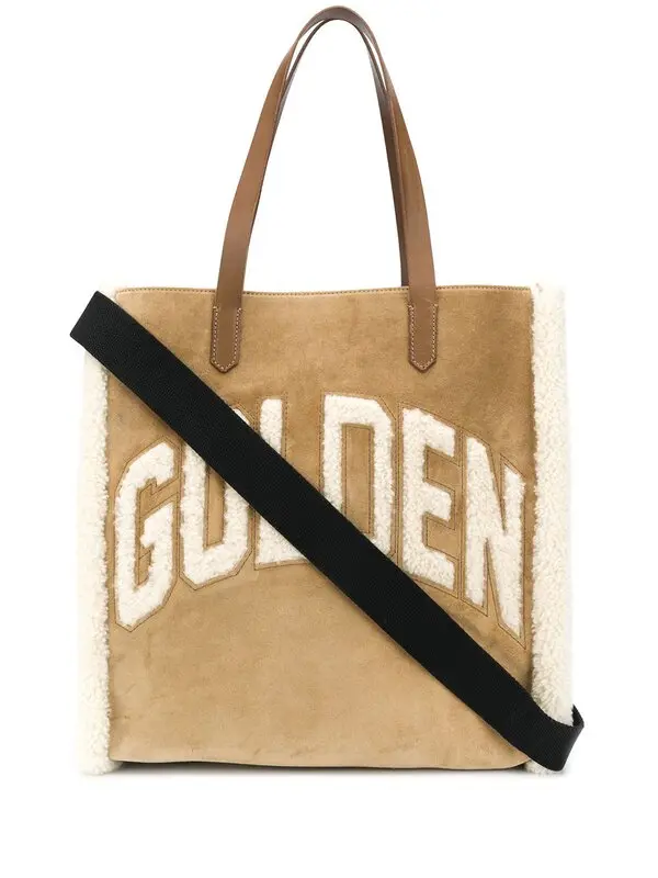GOLDEN GOOSE California Suede Tote Bag - Neutrals