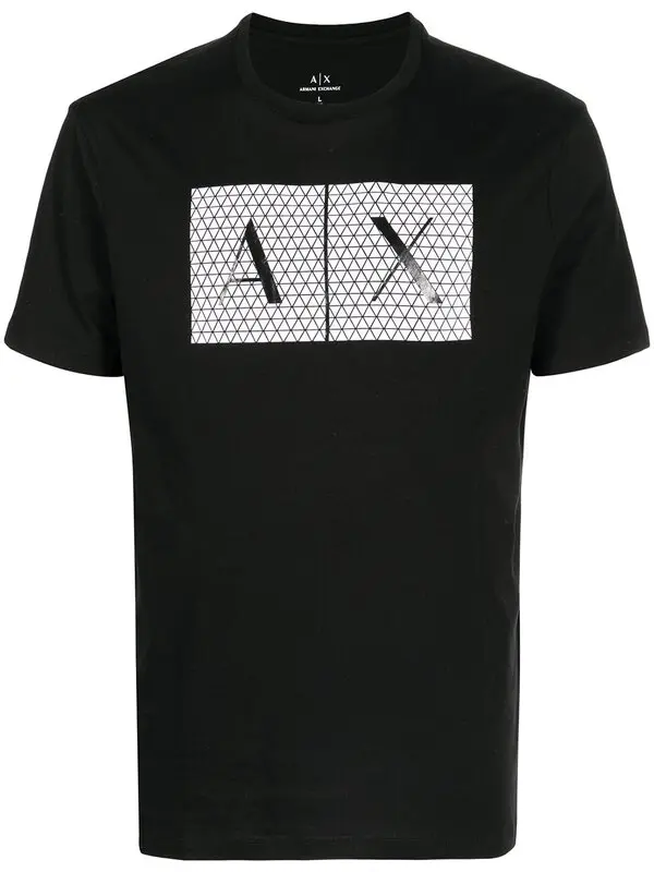 Armani Exchange Logo-print Cotton T-shirt - Black