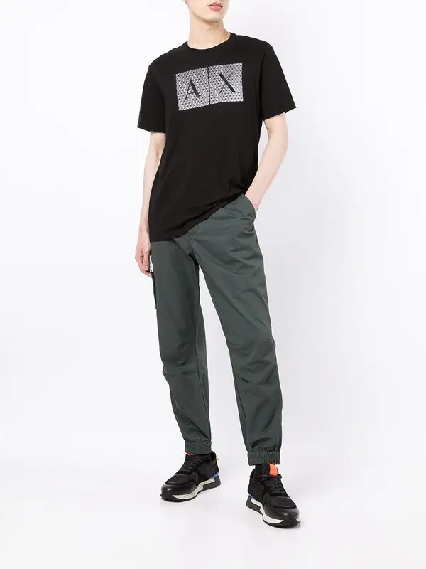 Armani Exchange Logo-print Cotton T-shirt - Black