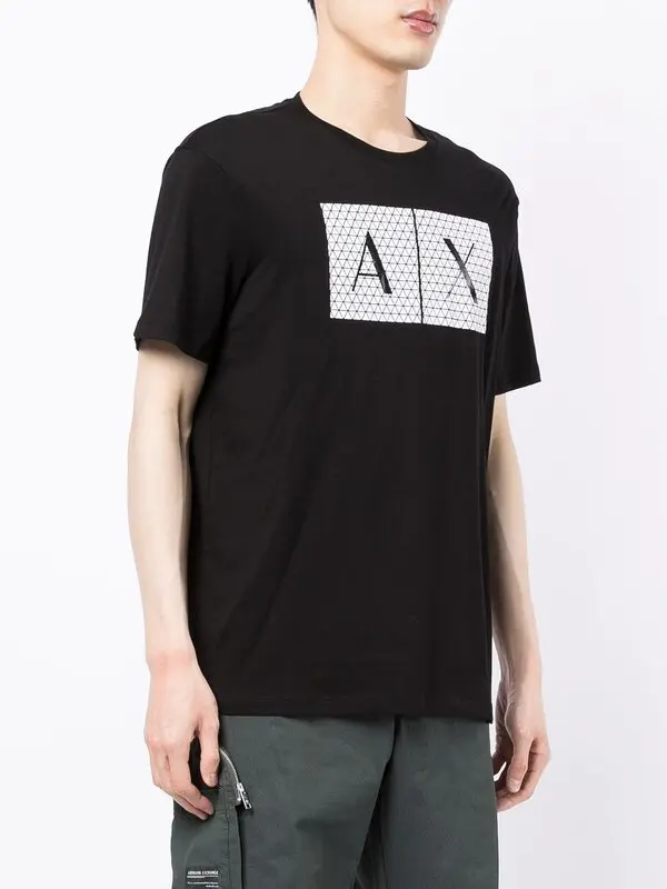 Armani Exchange Logo-print Cotton T-shirt - Black
