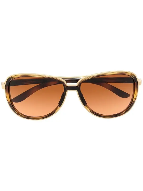 Oakley Split Time Pilot-frame Sunglasses - Gold