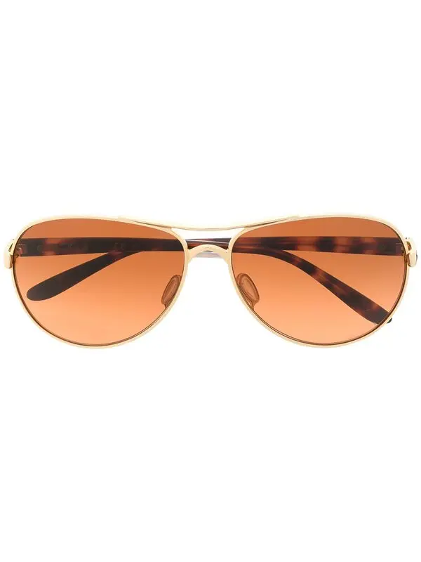Oakley Feedback Pilot-frame Sunglasses - Gold