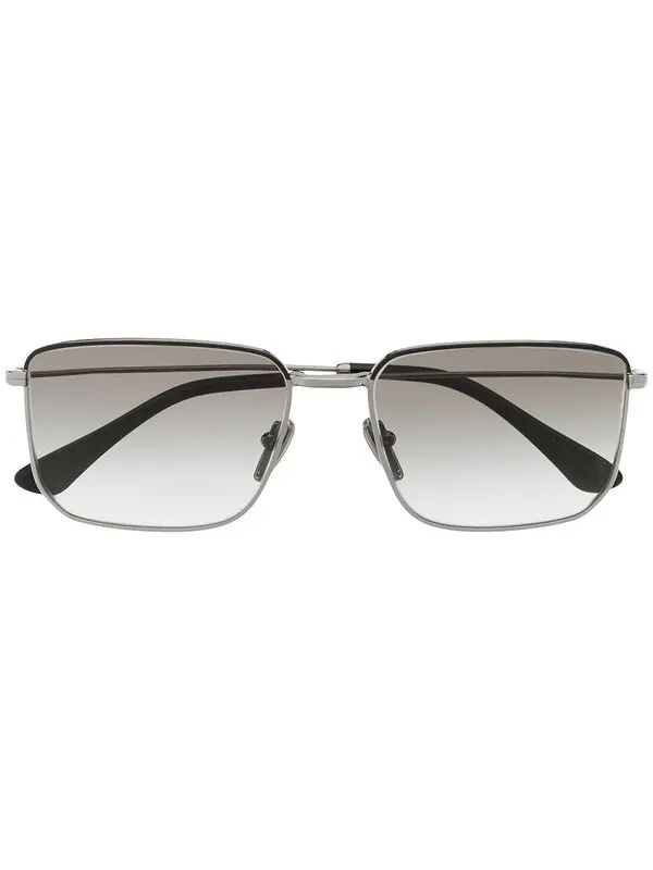Prada Rectangular-frame Sunglasses - Silver