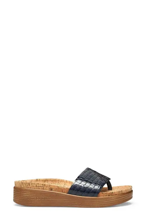 DONALD PLINER Fifi Platform Flip Flop - Navy